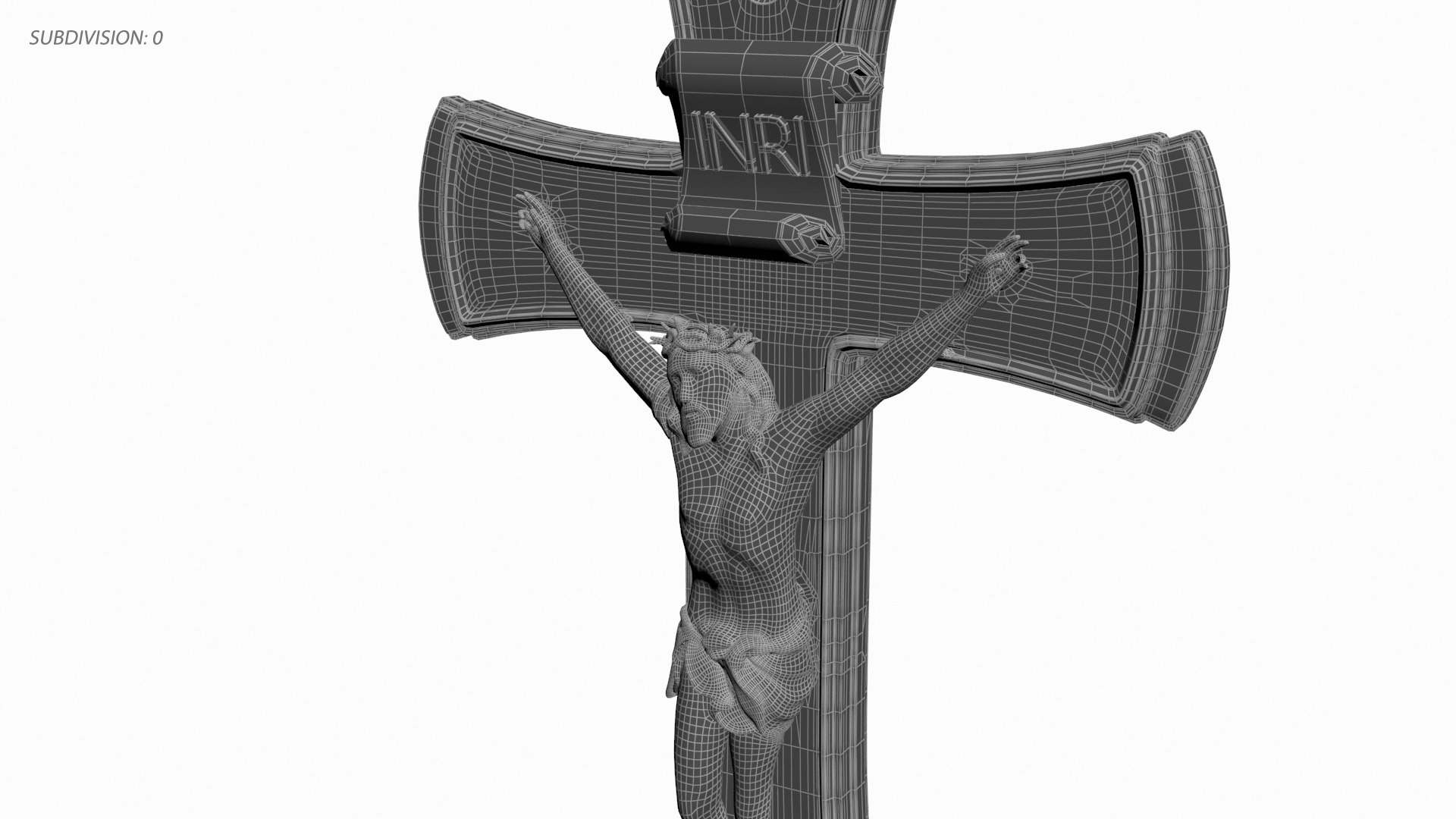 Jesus Crucifix Pendant 3D Model - TurboSquid 1843522