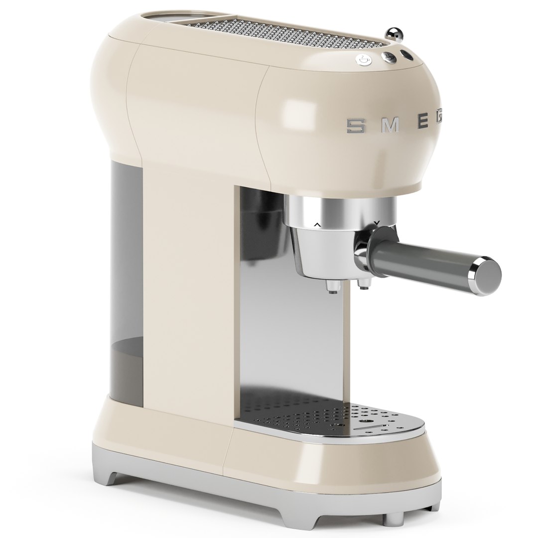 3D Model SMEG Manual Espresso Coffee Machine - TurboSquid 2004249