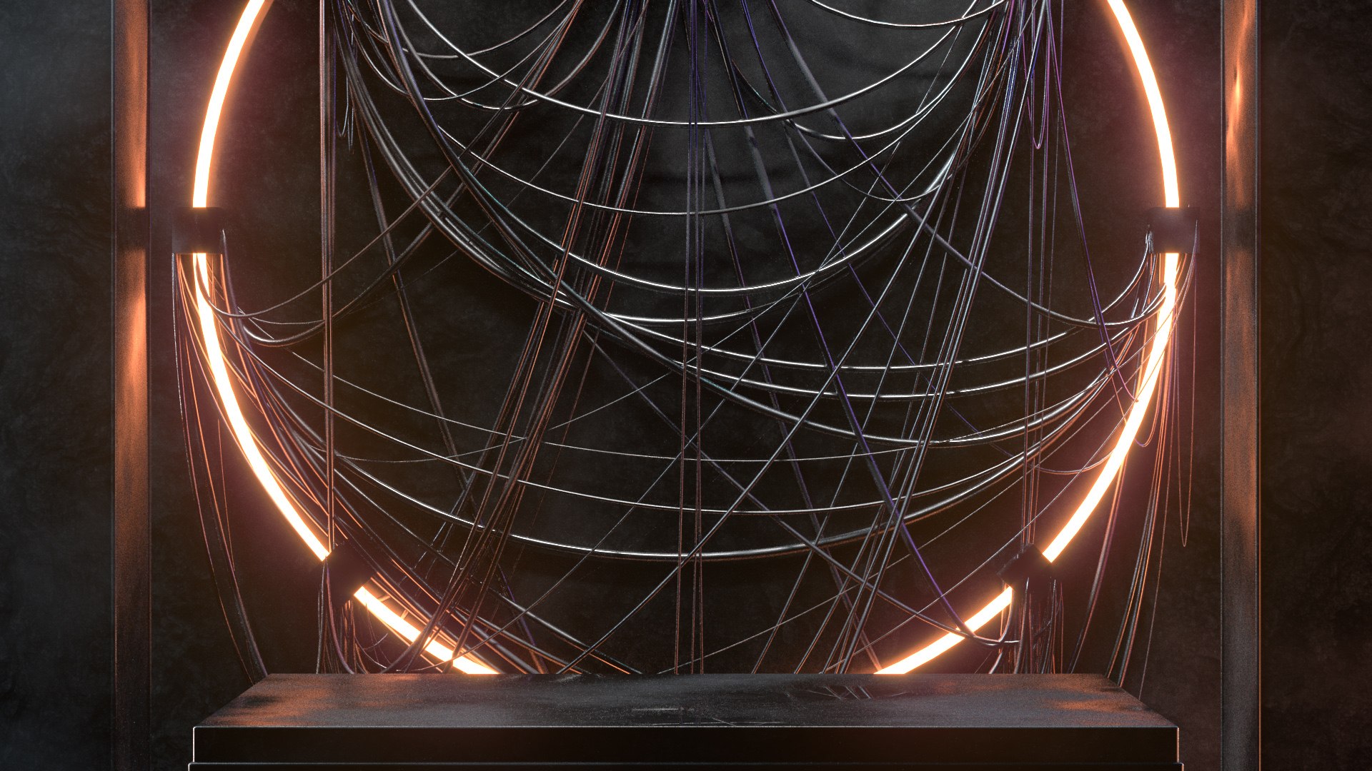 3D Gothic Dark Tech Environment - TurboSquid 2039295