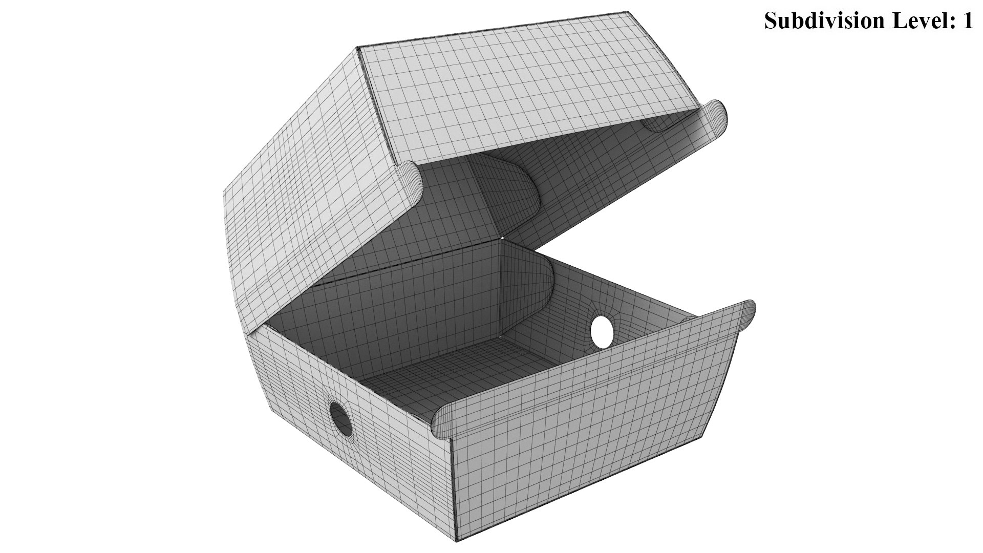 3D Detailed Burger Boxes Opened And Closed Model - TurboSquid 2199245