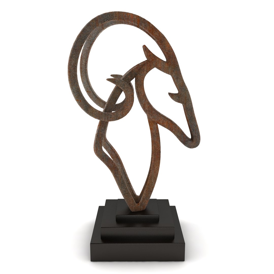 ram sculpture metal 3d max