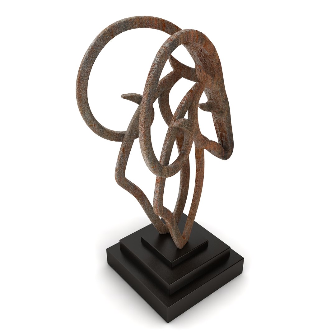 ram sculpture metal 3d max