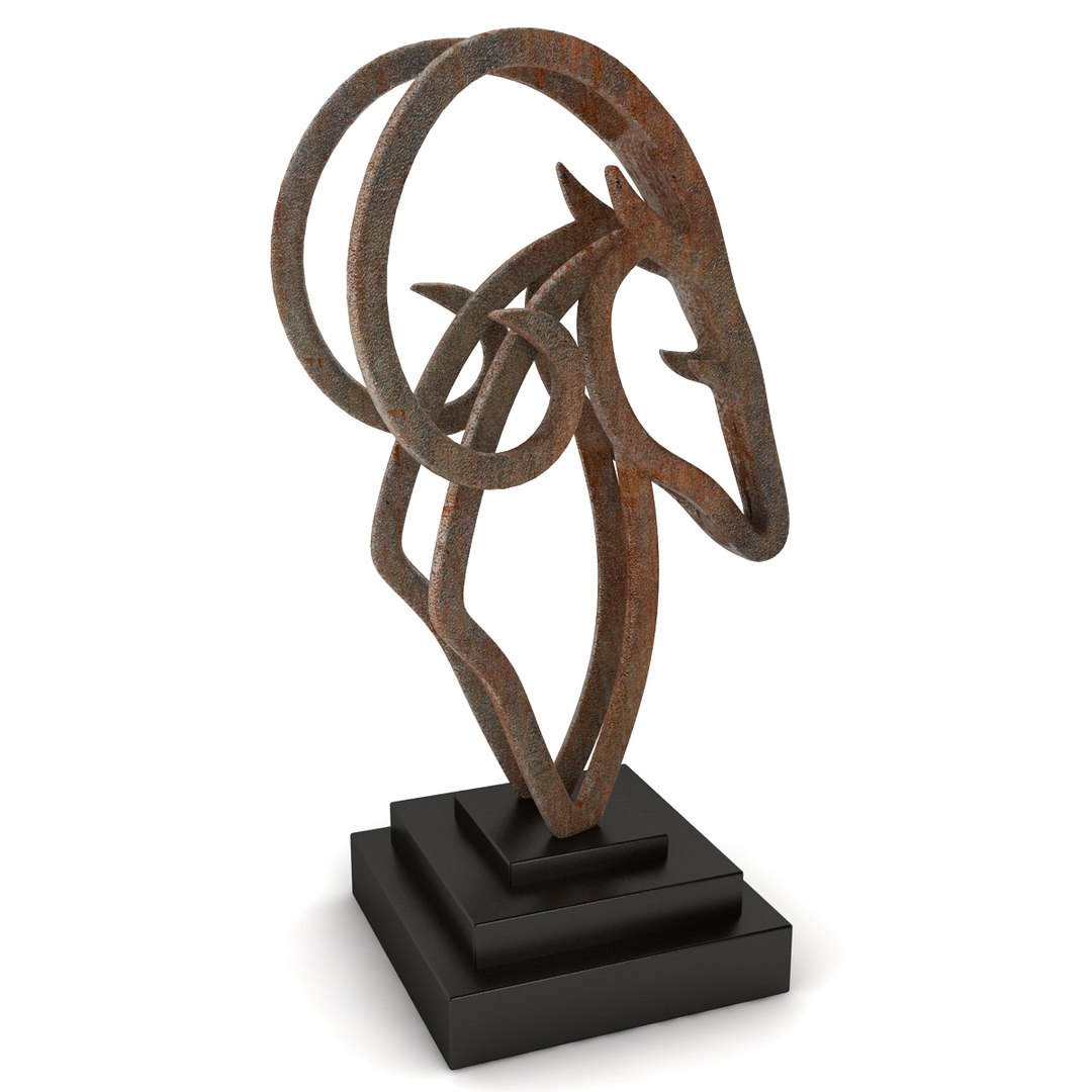 ram sculpture metal 3d max