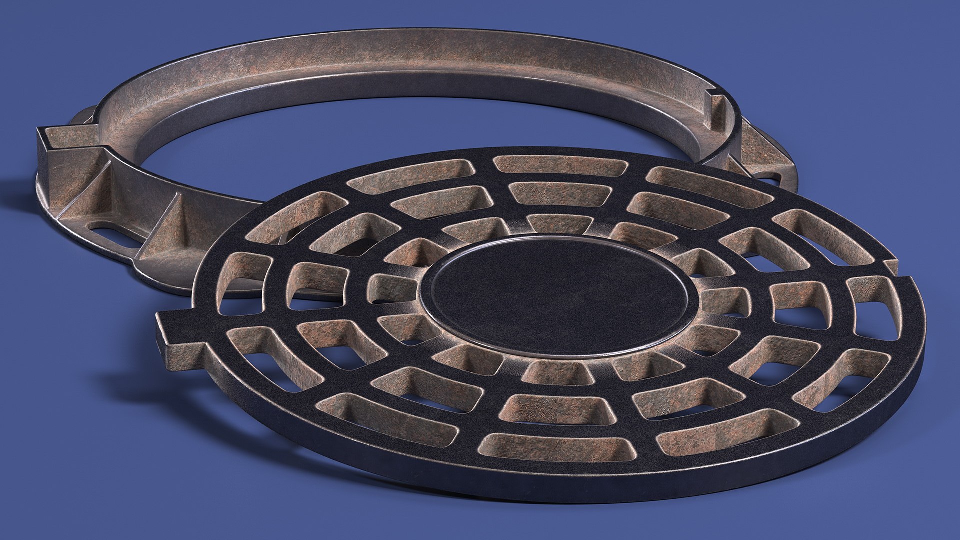 Old Metal Drain Lid 3D model - TurboSquid 1961421