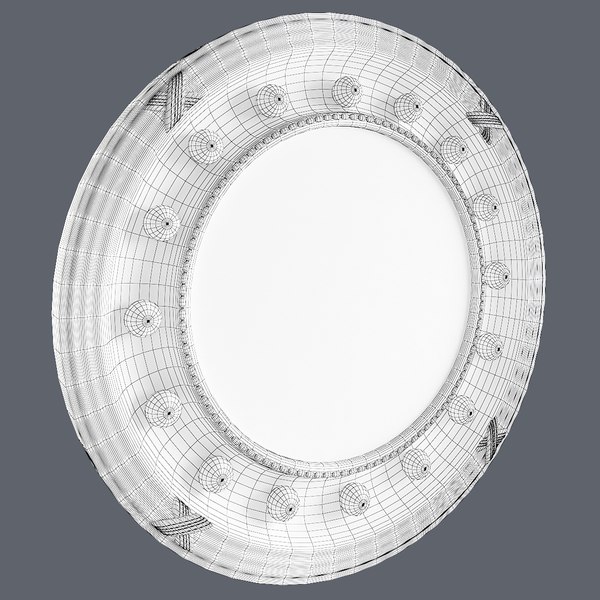 3d wall mirror model