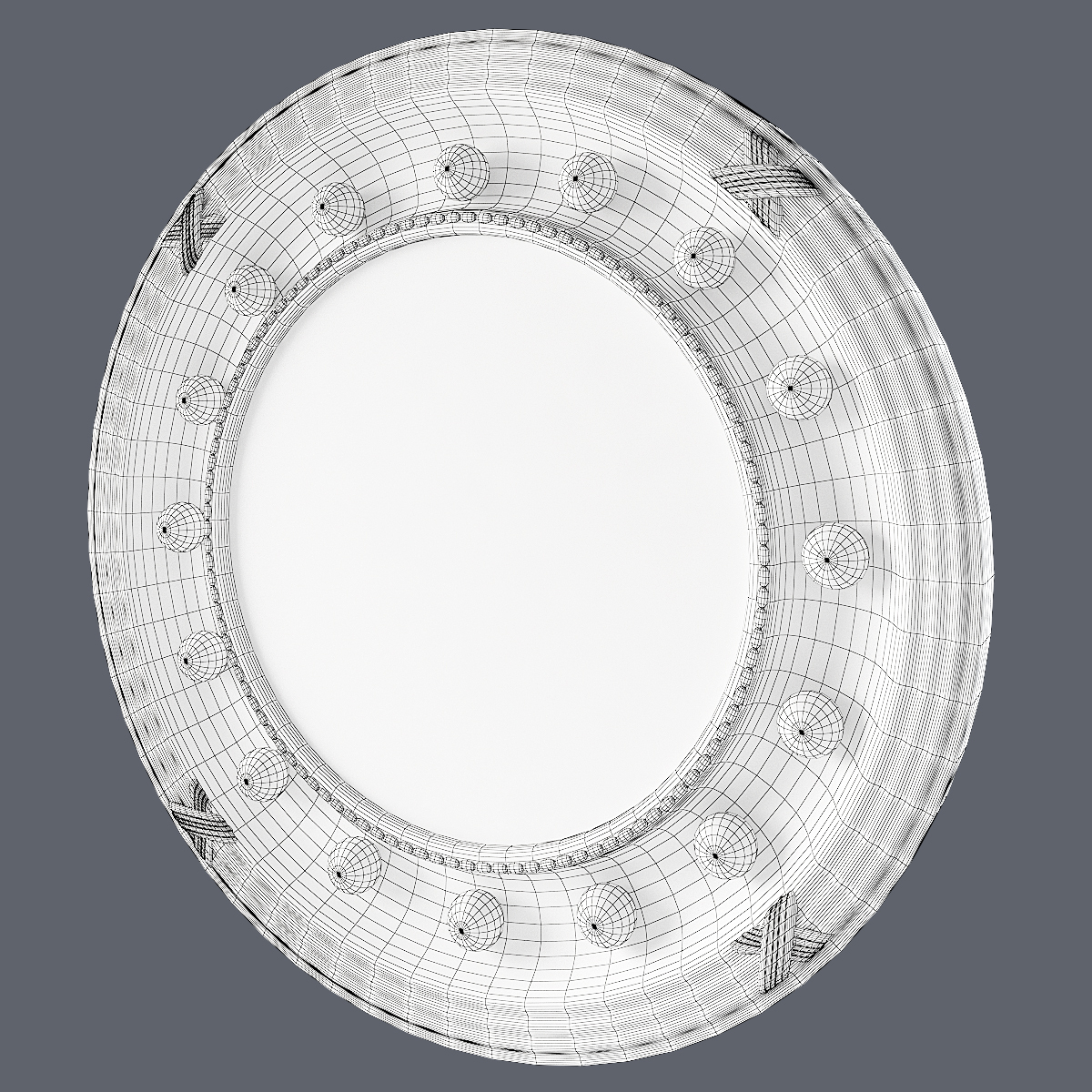 3d wall mirror model