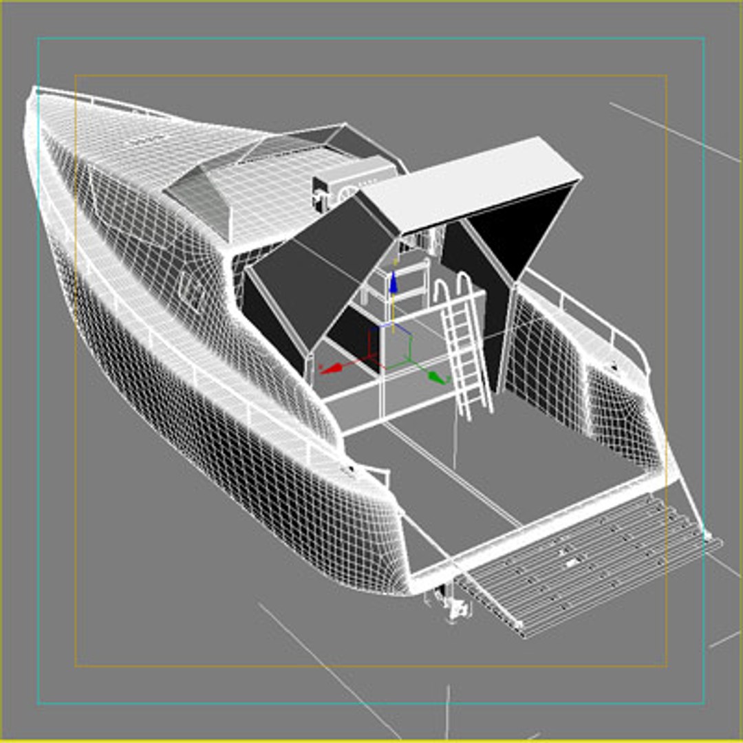 3d harbor small boat
