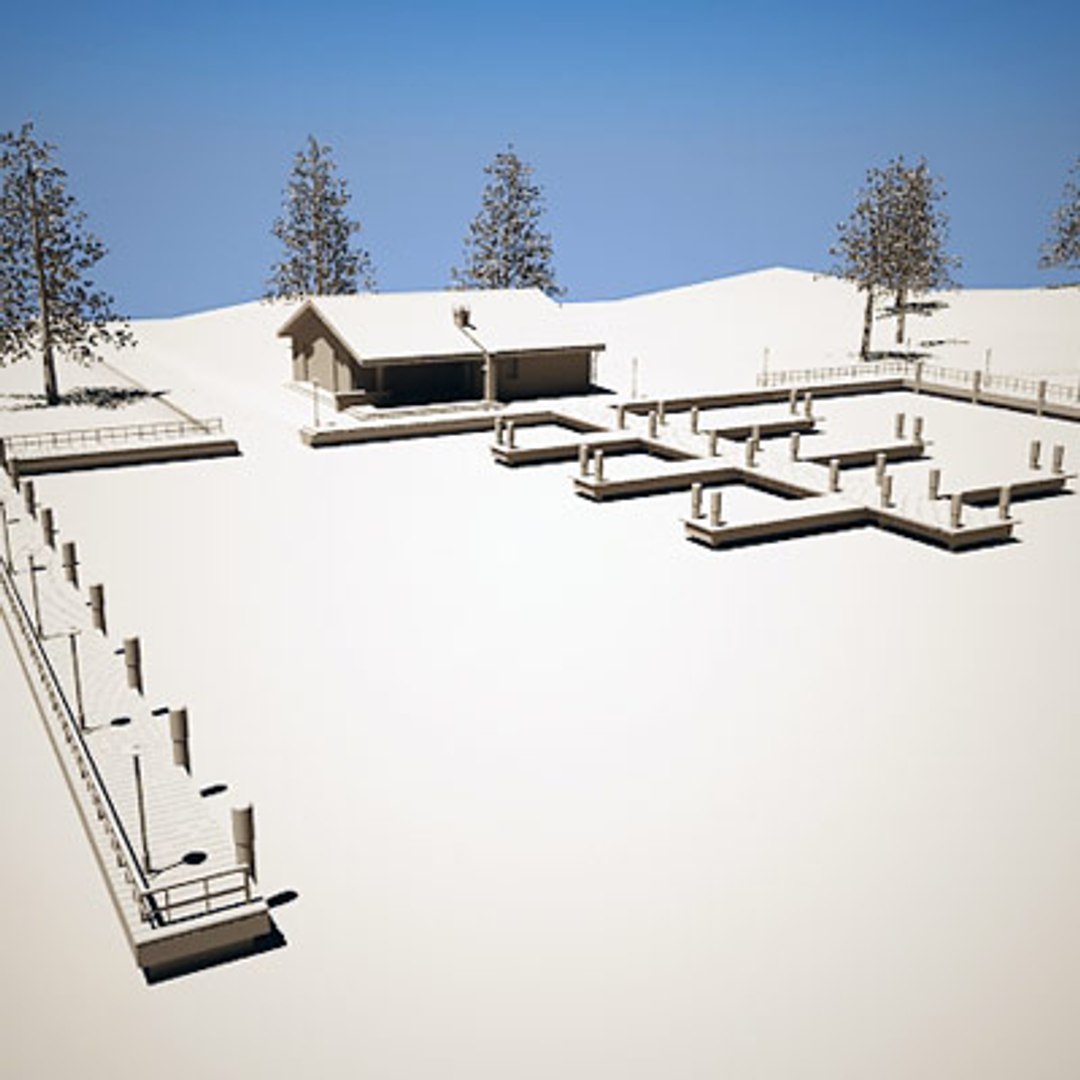 3d harbor small boat