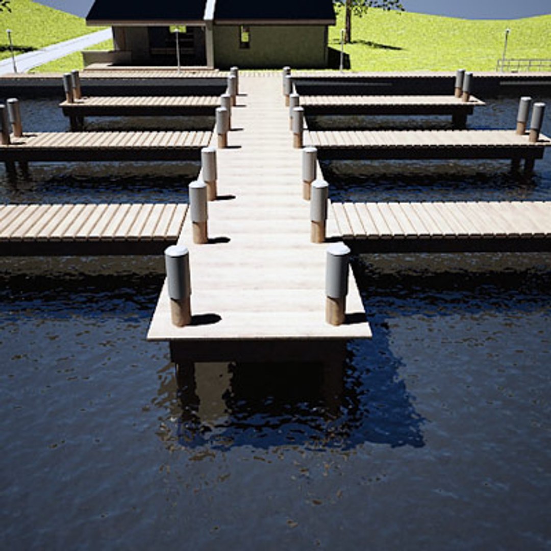 3d harbor small boat