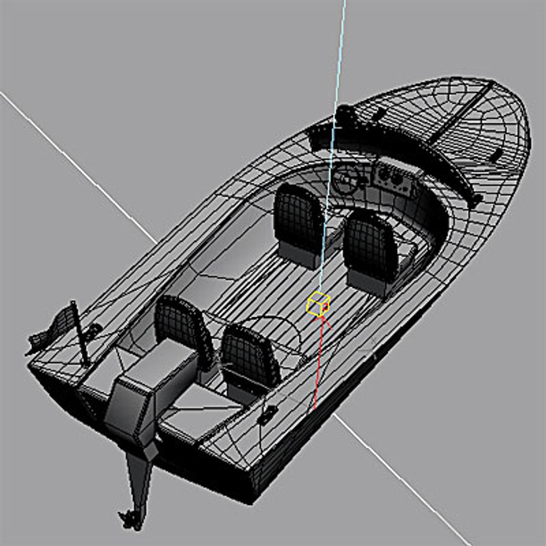 3d harbor small boat