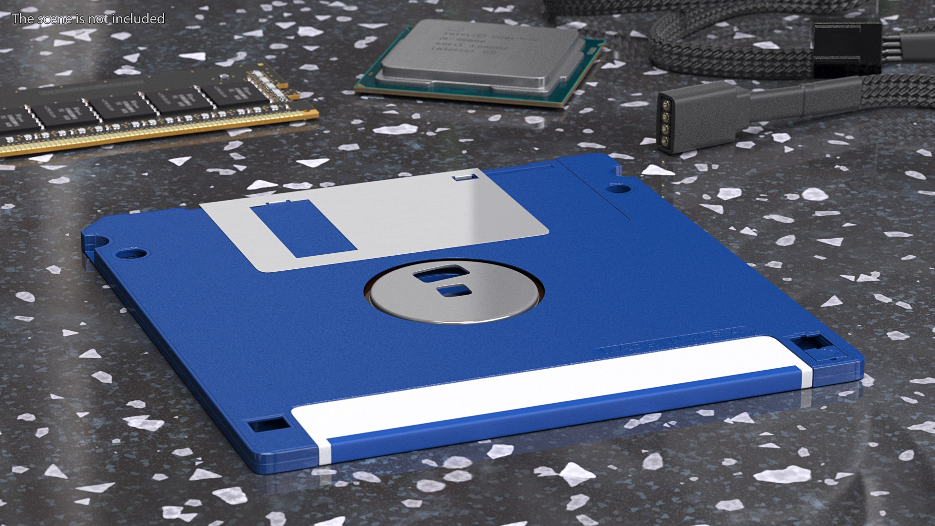 Sony MFD 2HD Double Sided Micro Diskette Blue 3D - TurboSquid 1772200
