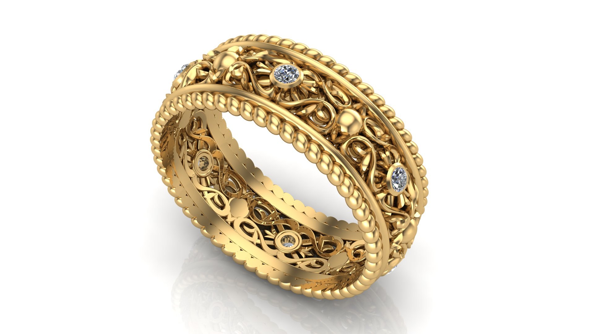 Wedding Florar Ring 6 3D - TurboSquid 1901387