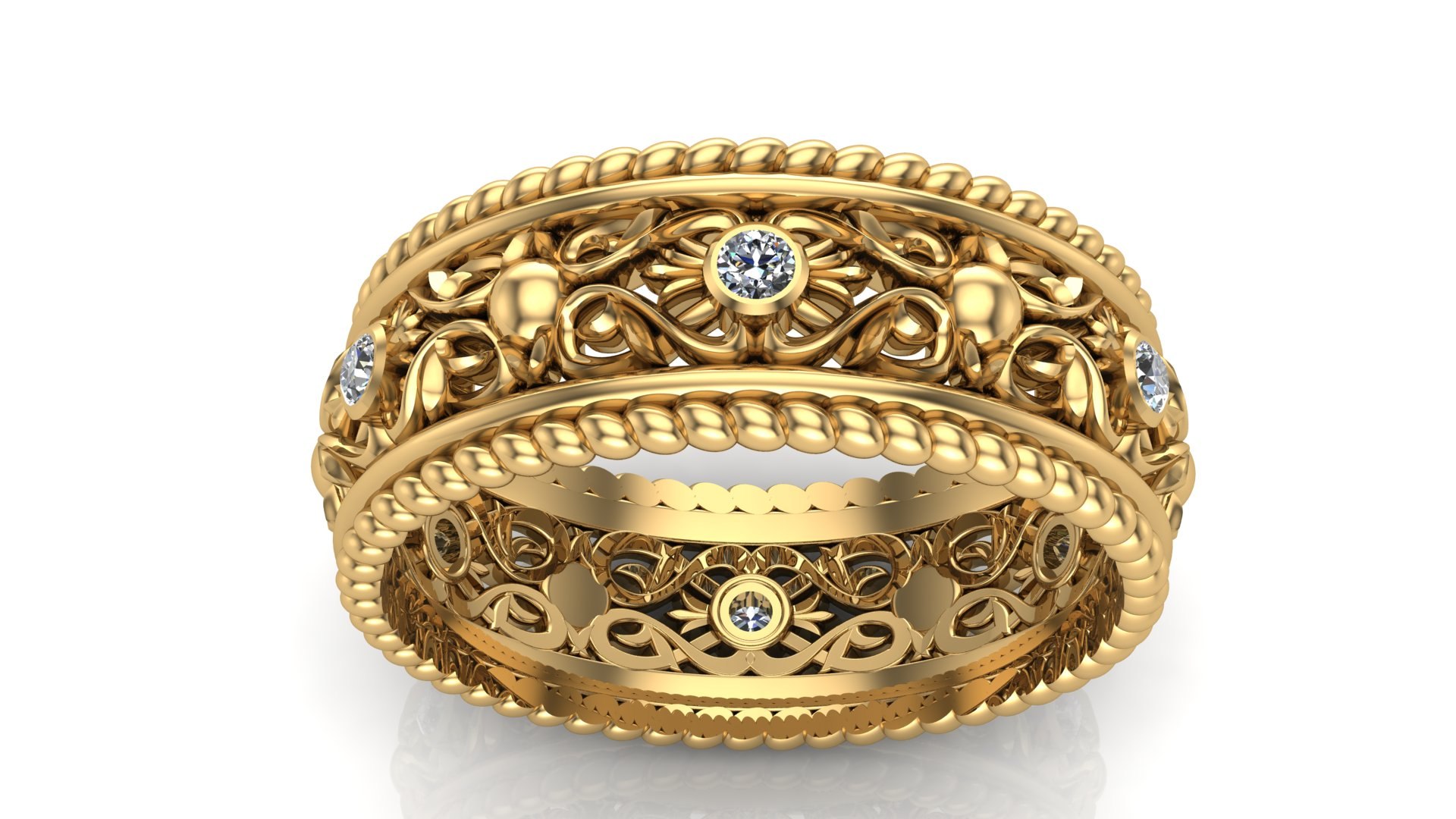 Wedding Florar Ring 6 3D - TurboSquid 1901387