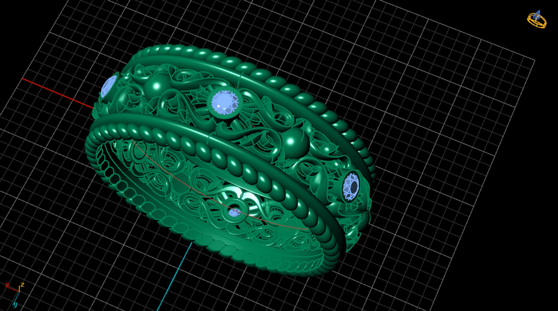 Wedding Florar Ring 6 3D - TurboSquid 1901387