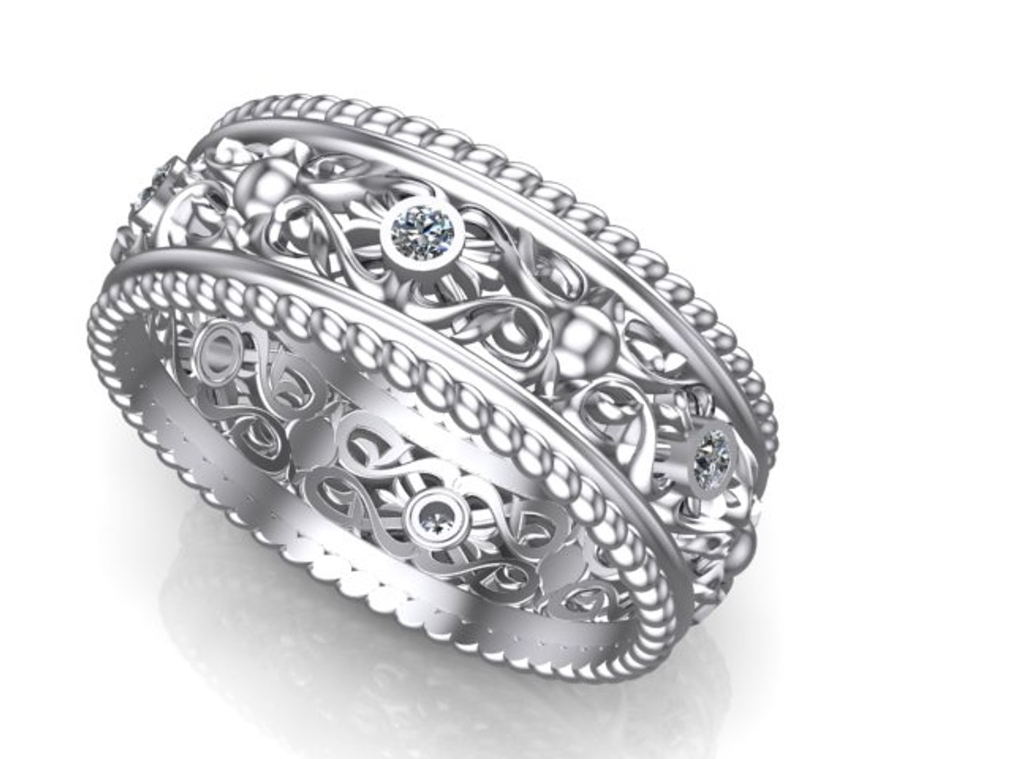 Wedding Florar Ring 6 3D - TurboSquid 1901387