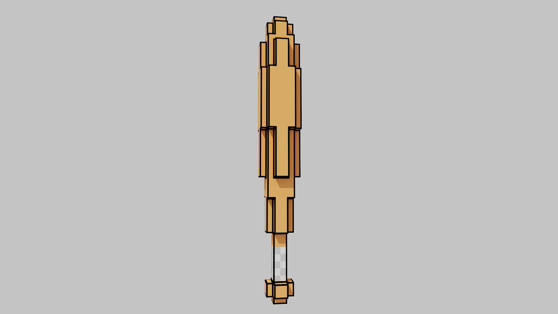 Voxel Baseball Bat 3D Model - TurboSquid 2055629