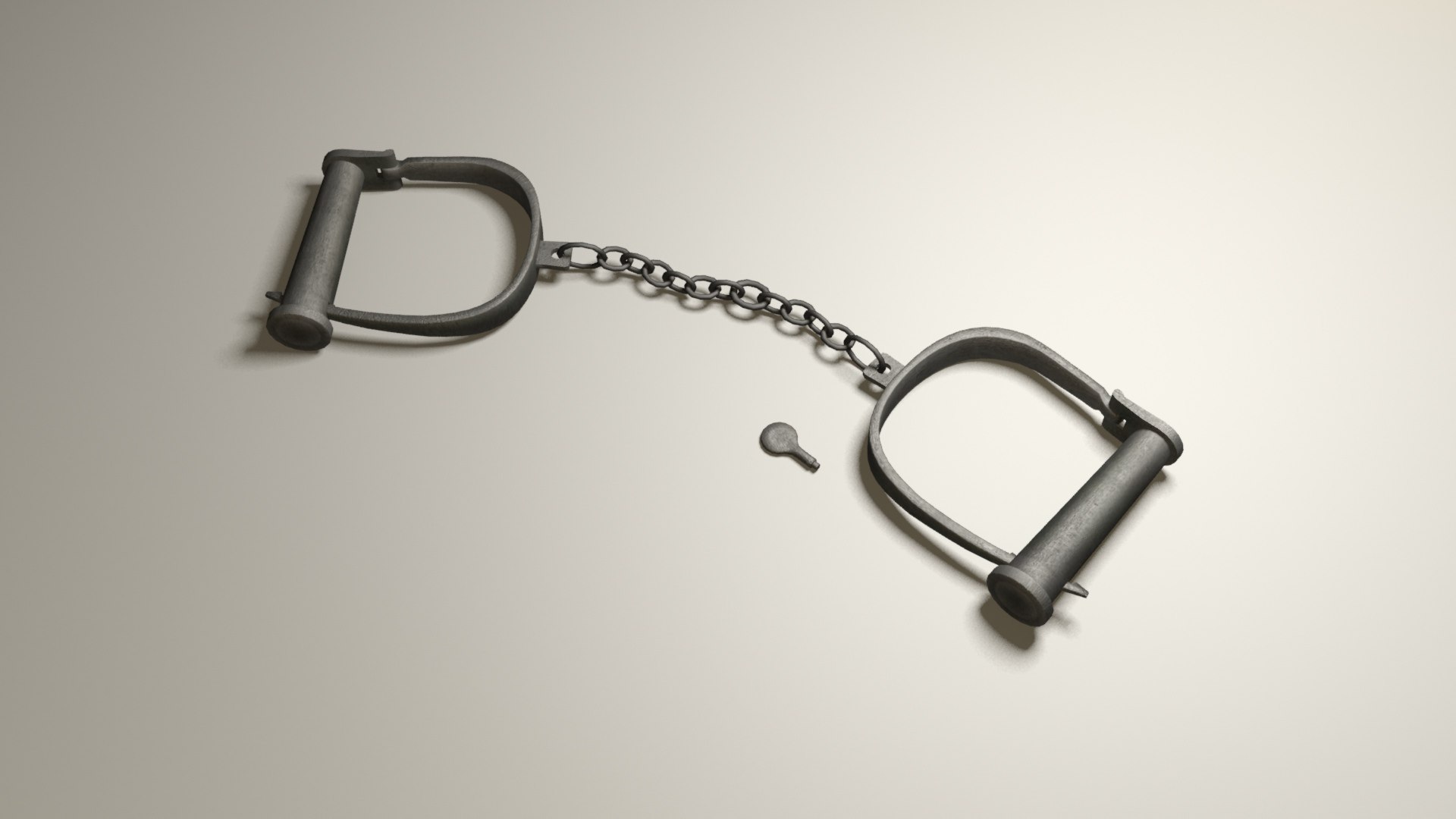 3D Pirate Handcuffs With Chain - TurboSquid 1748271