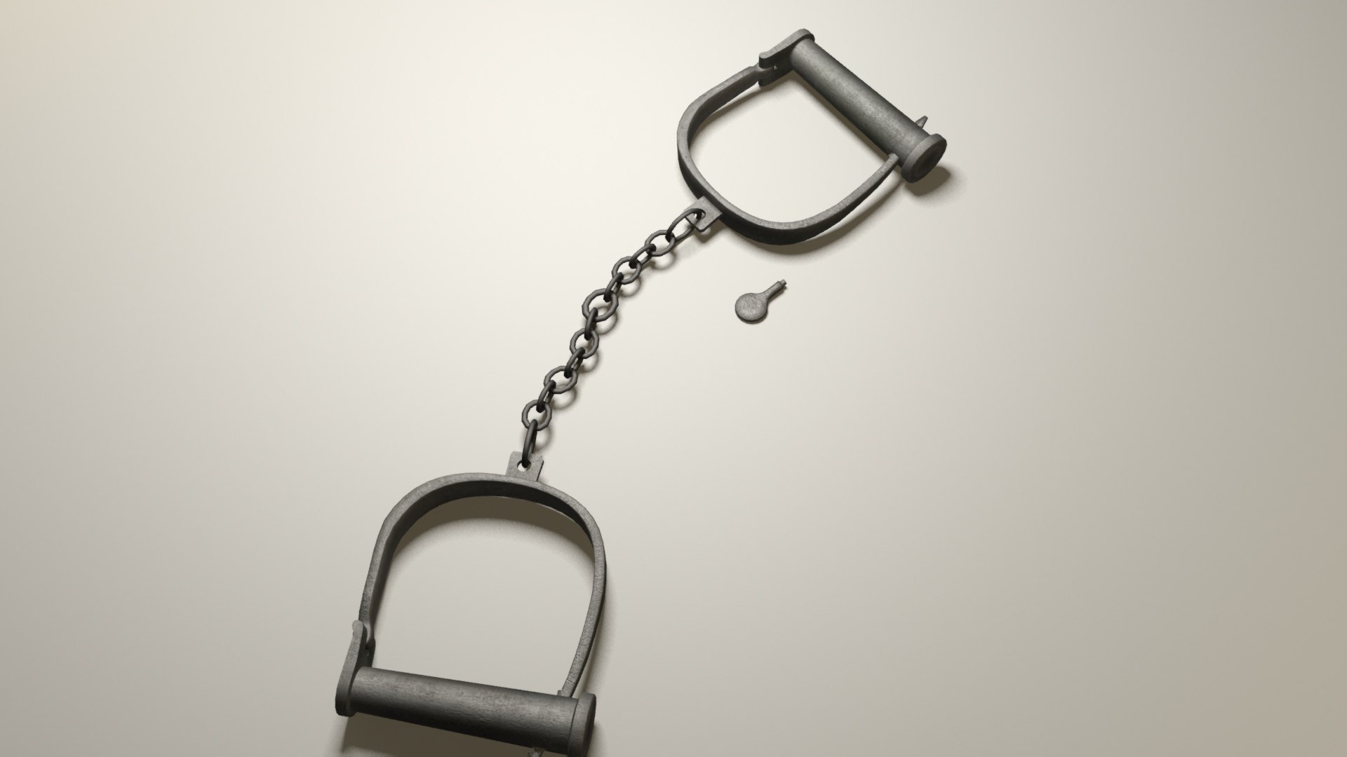 3D Pirate Handcuffs With Chain - TurboSquid 1748271