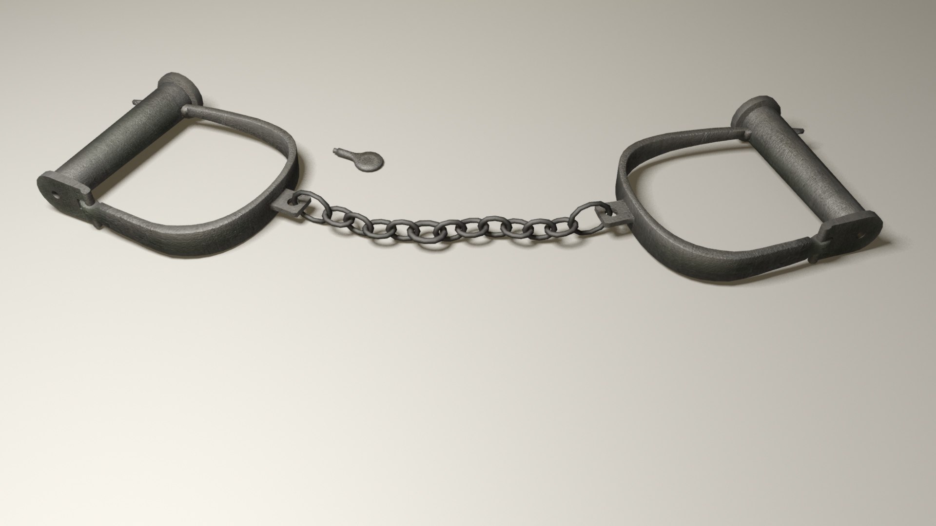 3D Pirate Handcuffs With Chain - TurboSquid 1748271