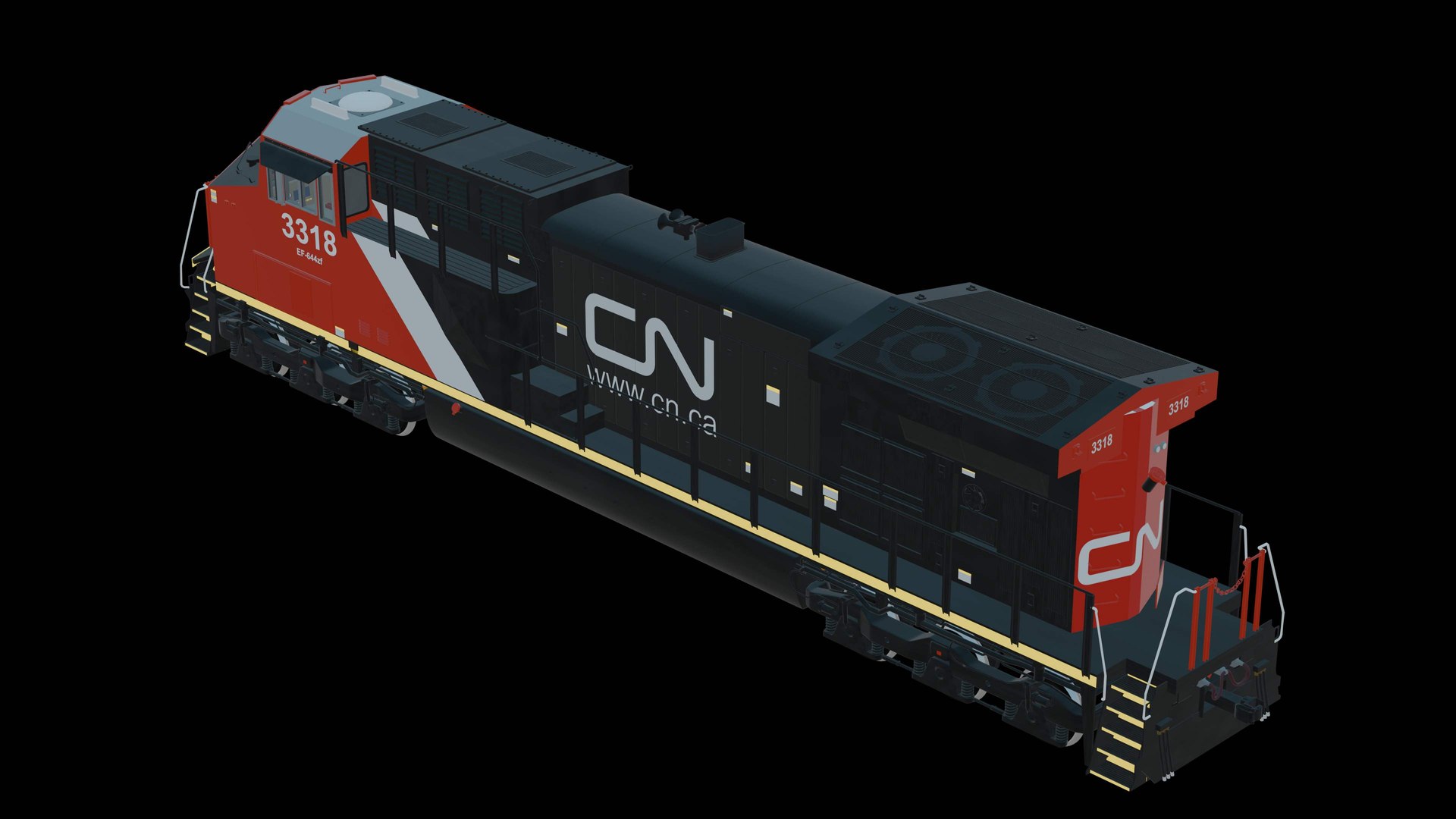 CN AC44C6M Single Model - TurboSquid 2342267