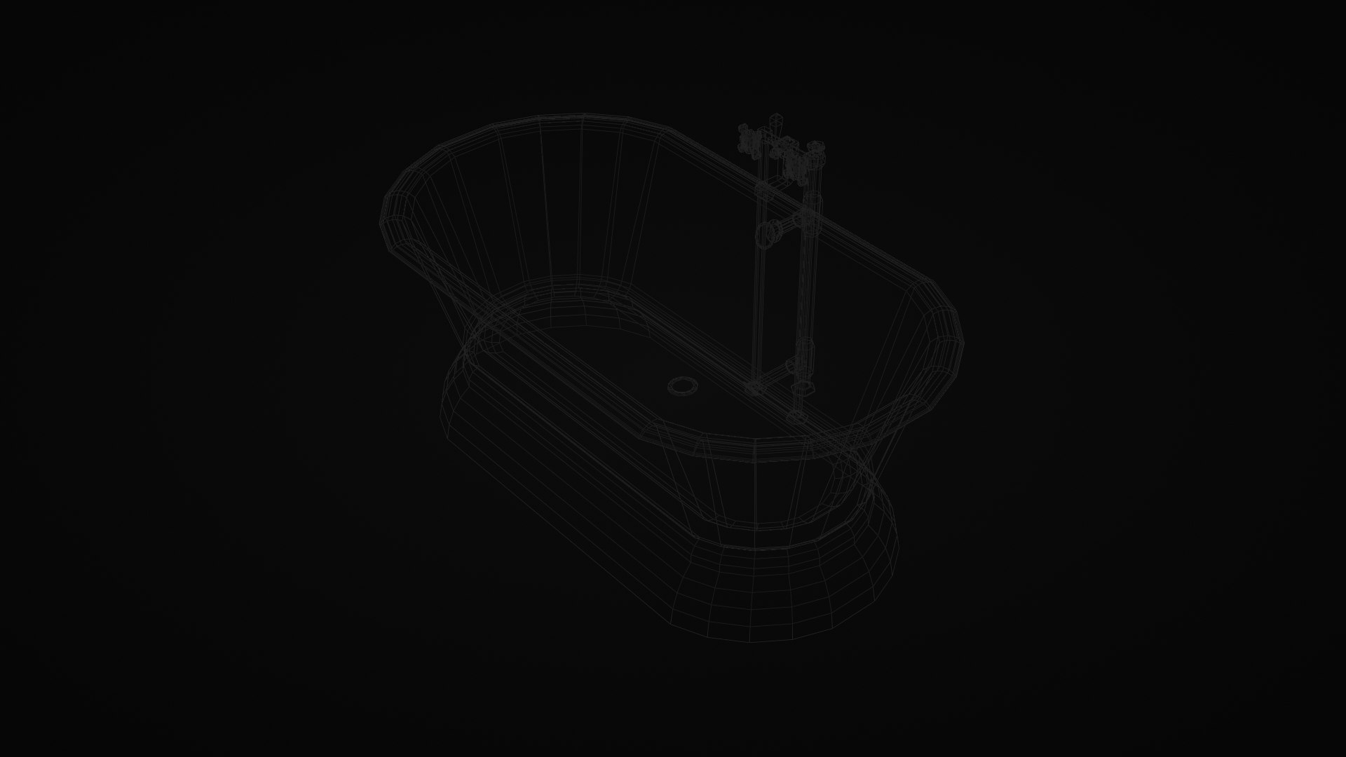 3D Classic Bathub Model - TurboSquid 2041494