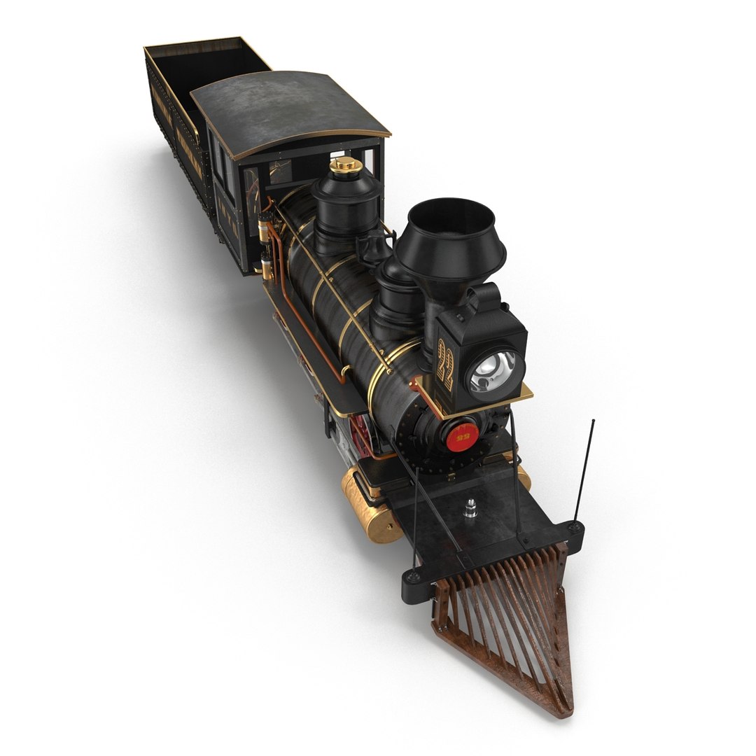3dsmax steam train wagon 3