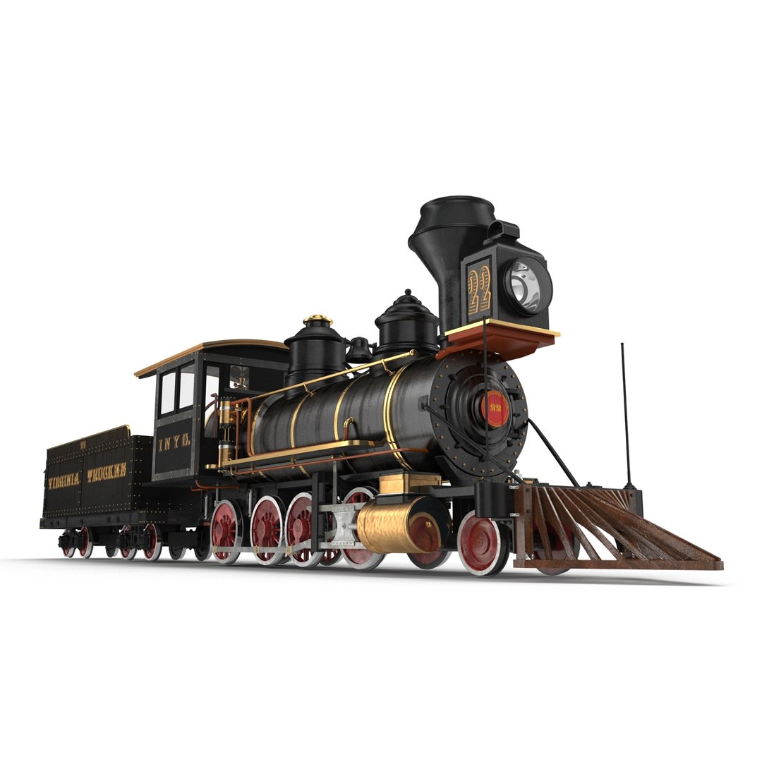 3dsmax steam train wagon 3