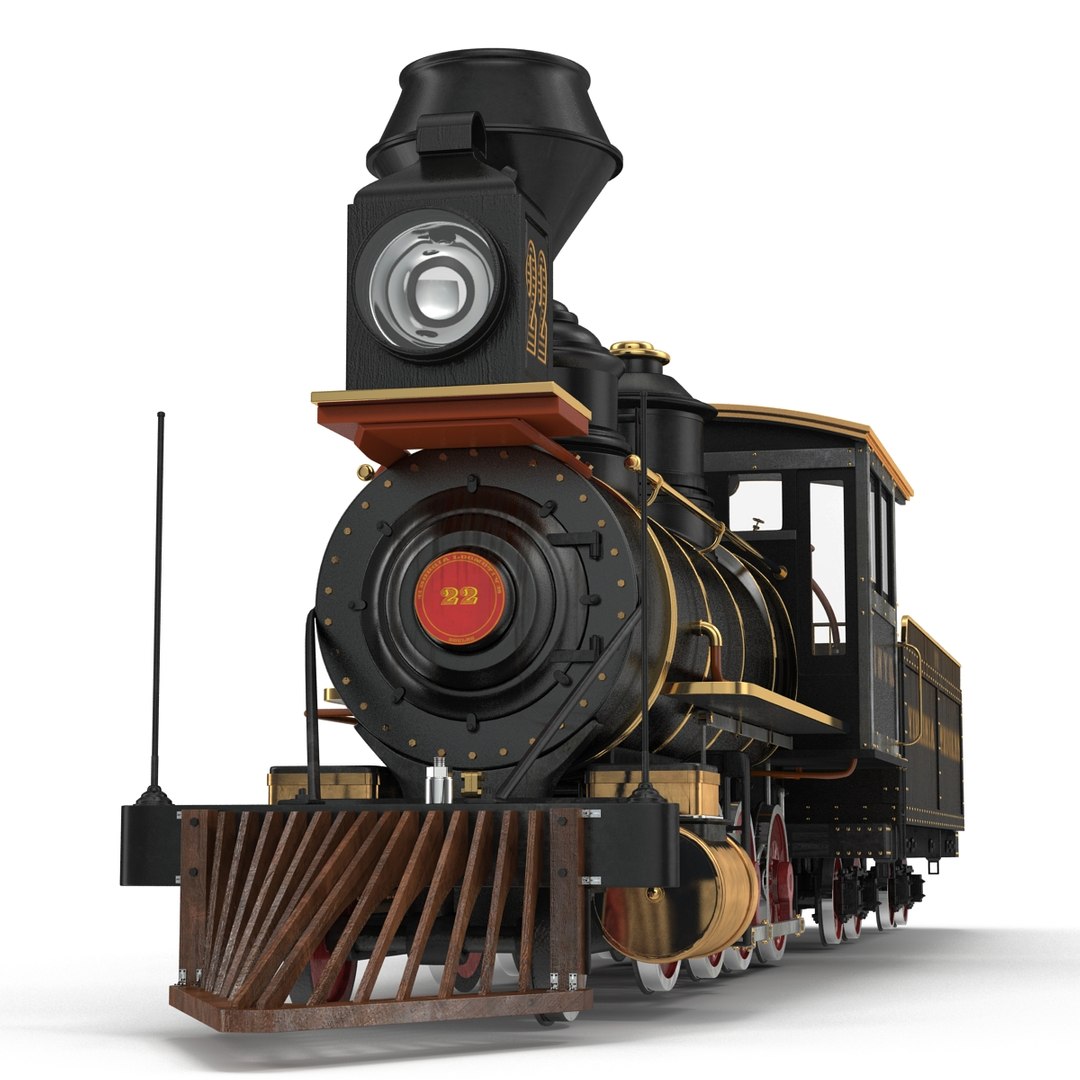 3dsmax steam train wagon 3