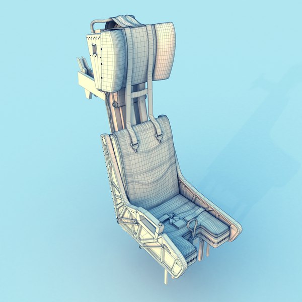 3d model of fighter aircraft ejection seat