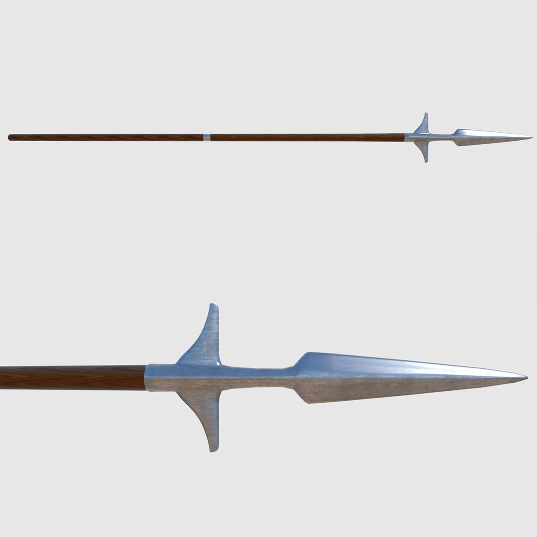 3d Winged Spear - Ready