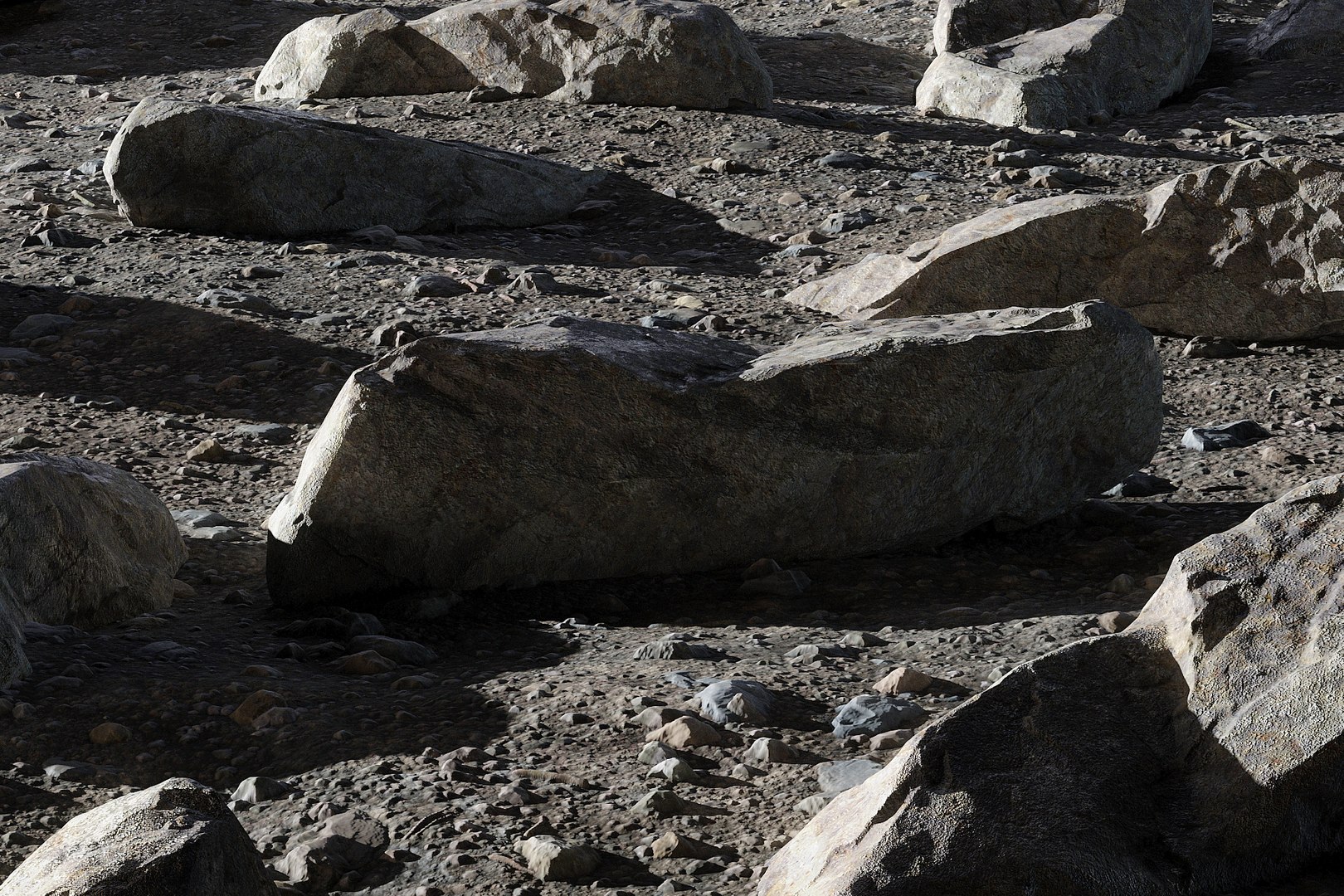 Rocky Scene Rock Ground 3d Model