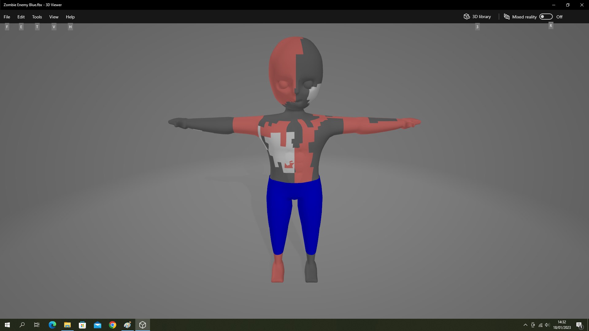 Zombie Enemy Blue 3D model - TurboSquid 2015715