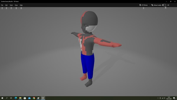 Zombie Enemy Blue 3D model - TurboSquid 2015715