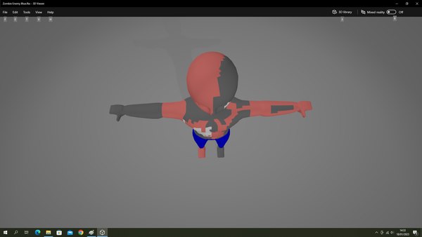 Zombie Enemy Blue 3D model - TurboSquid 2015715