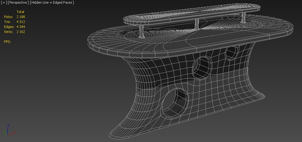 Library Table 3D Models for Download | TurboSquid