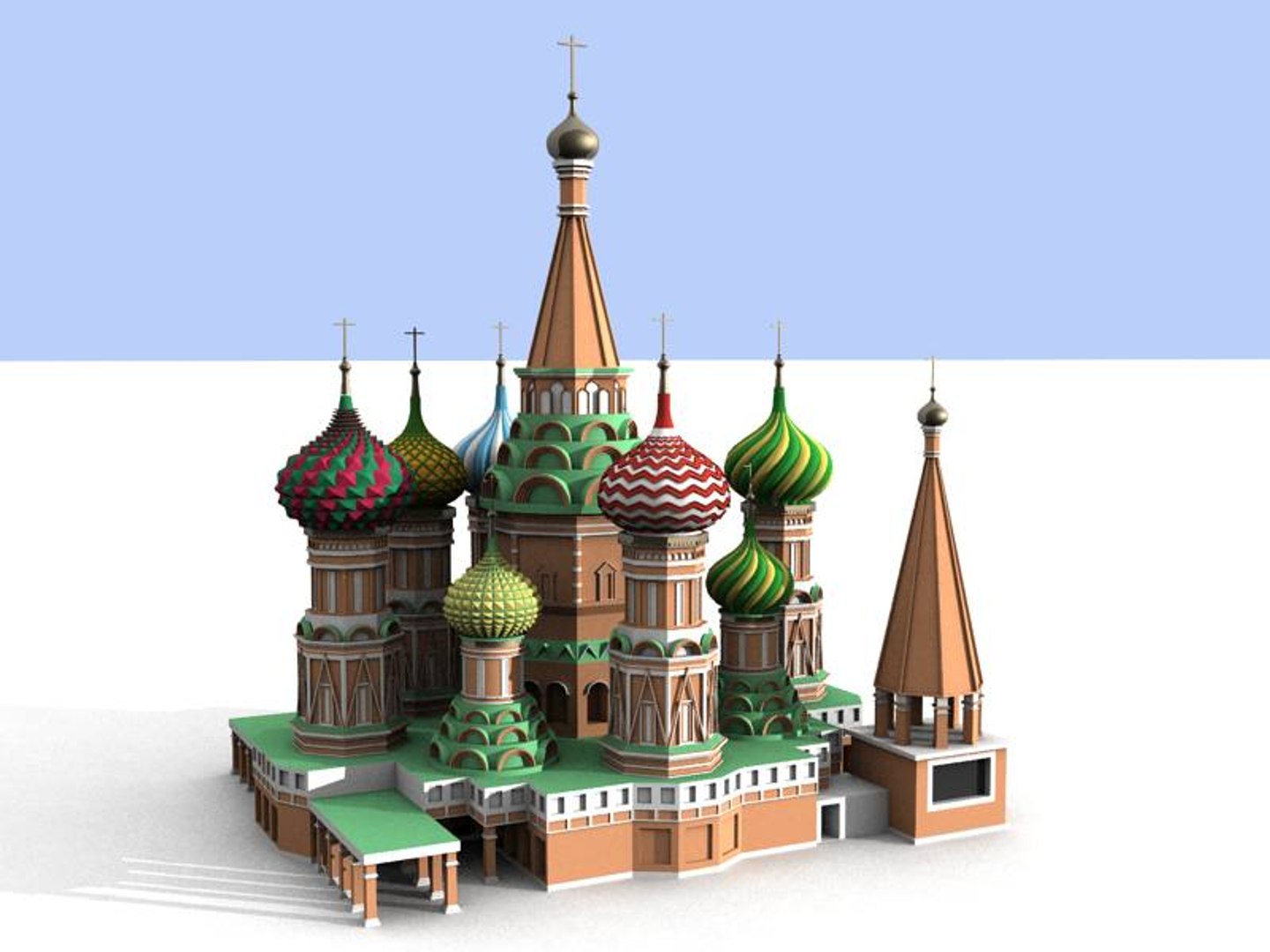 3ds Max Kremlin Famous Structures