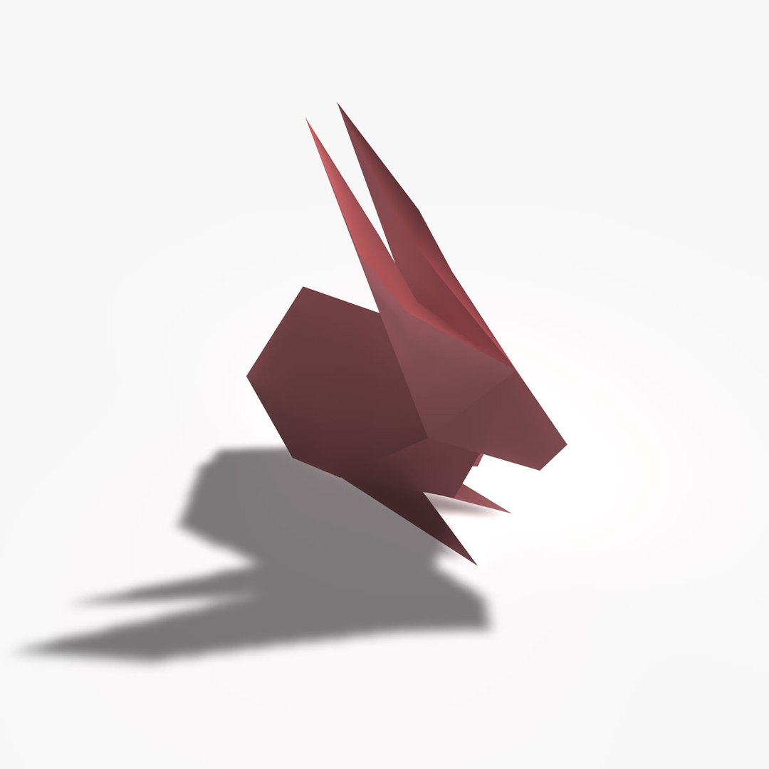 3d Model Origami Rabbit