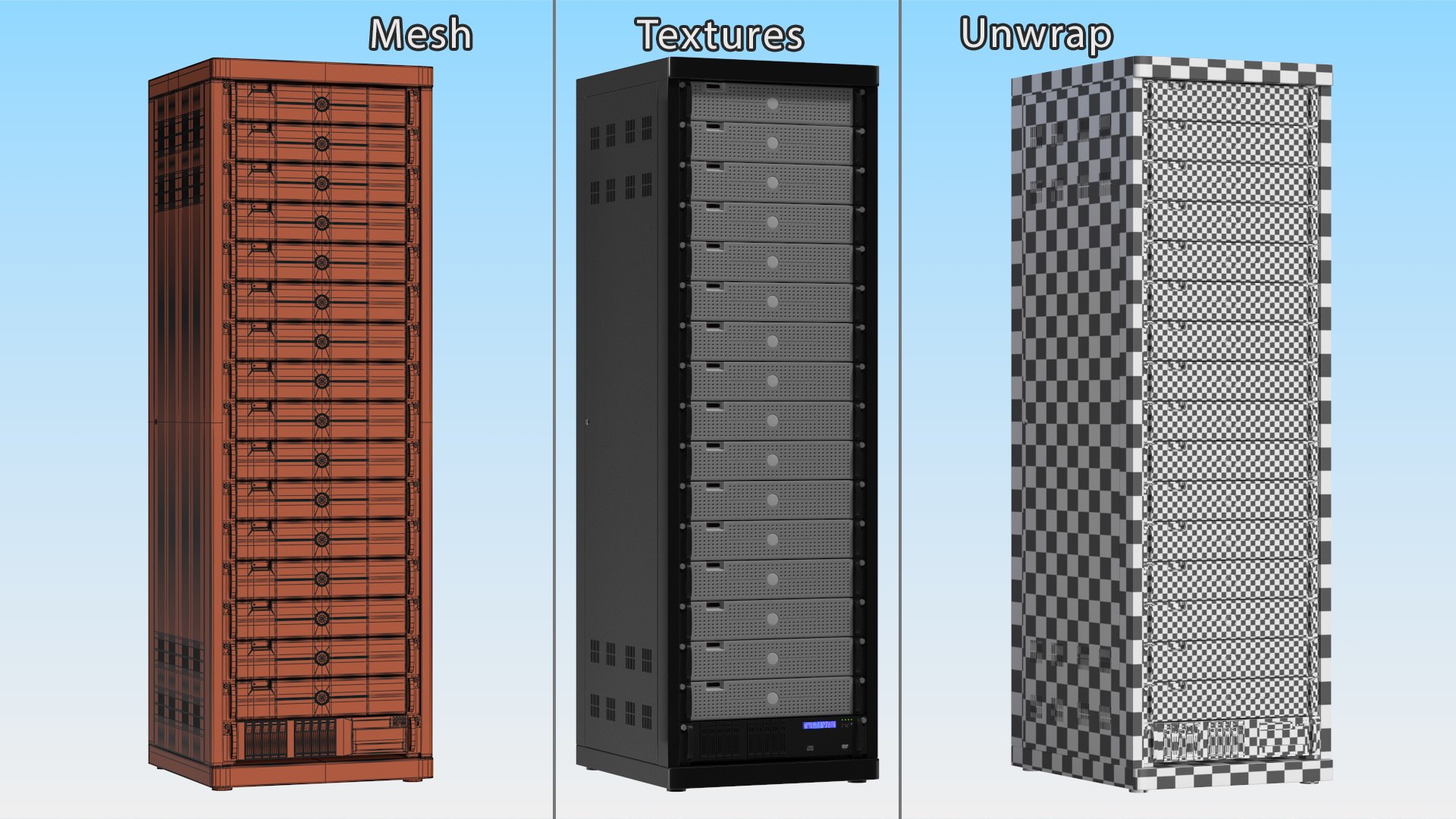 Dell PowerEdge Server Rack 3D - TurboSquid 2262274