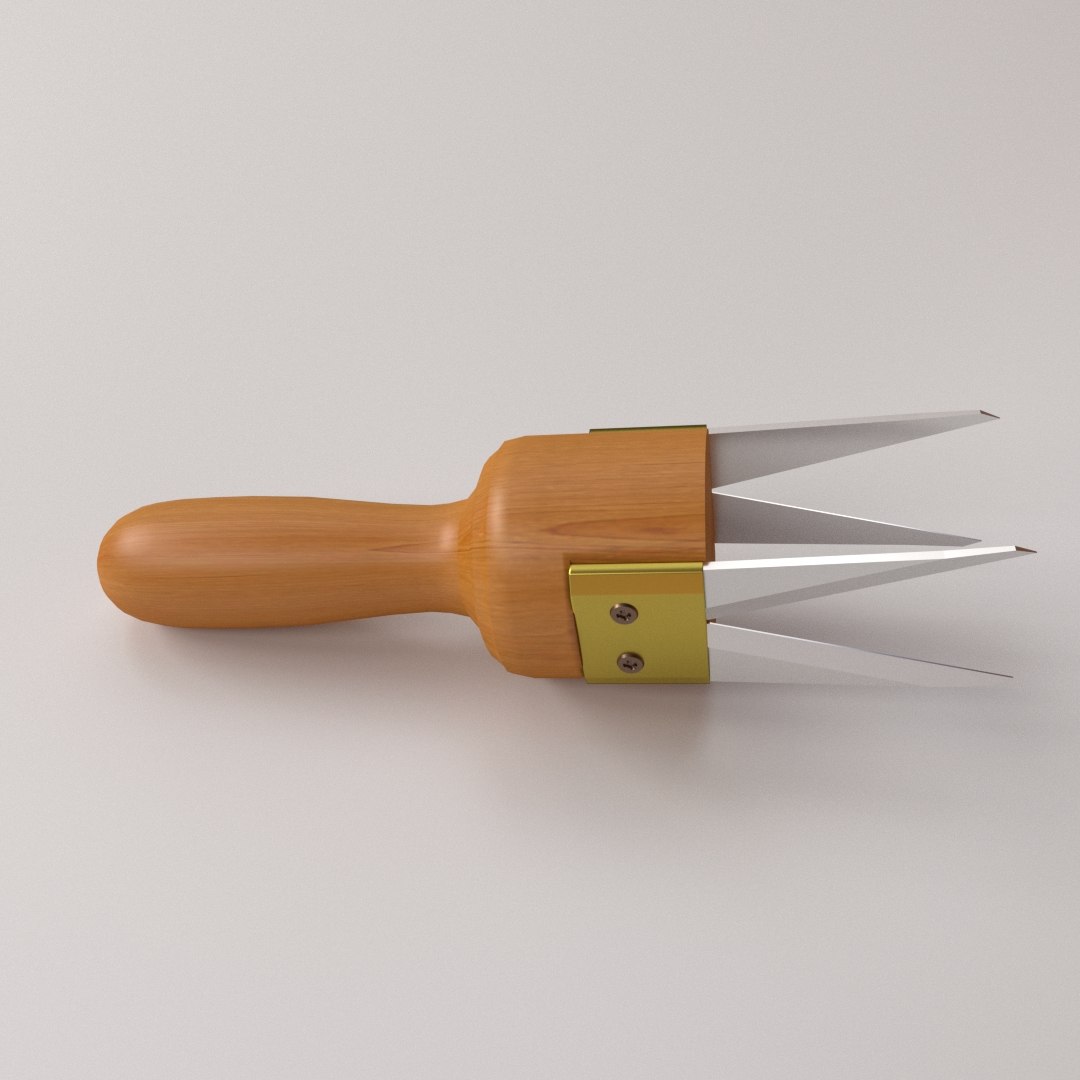 Partial bark cutter model - TurboSquid 1645654