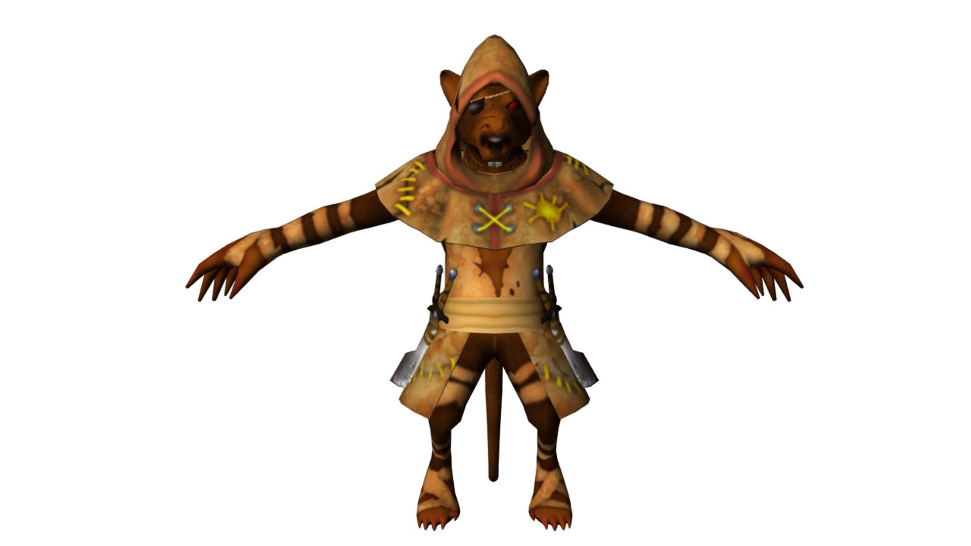 rat character 3d model