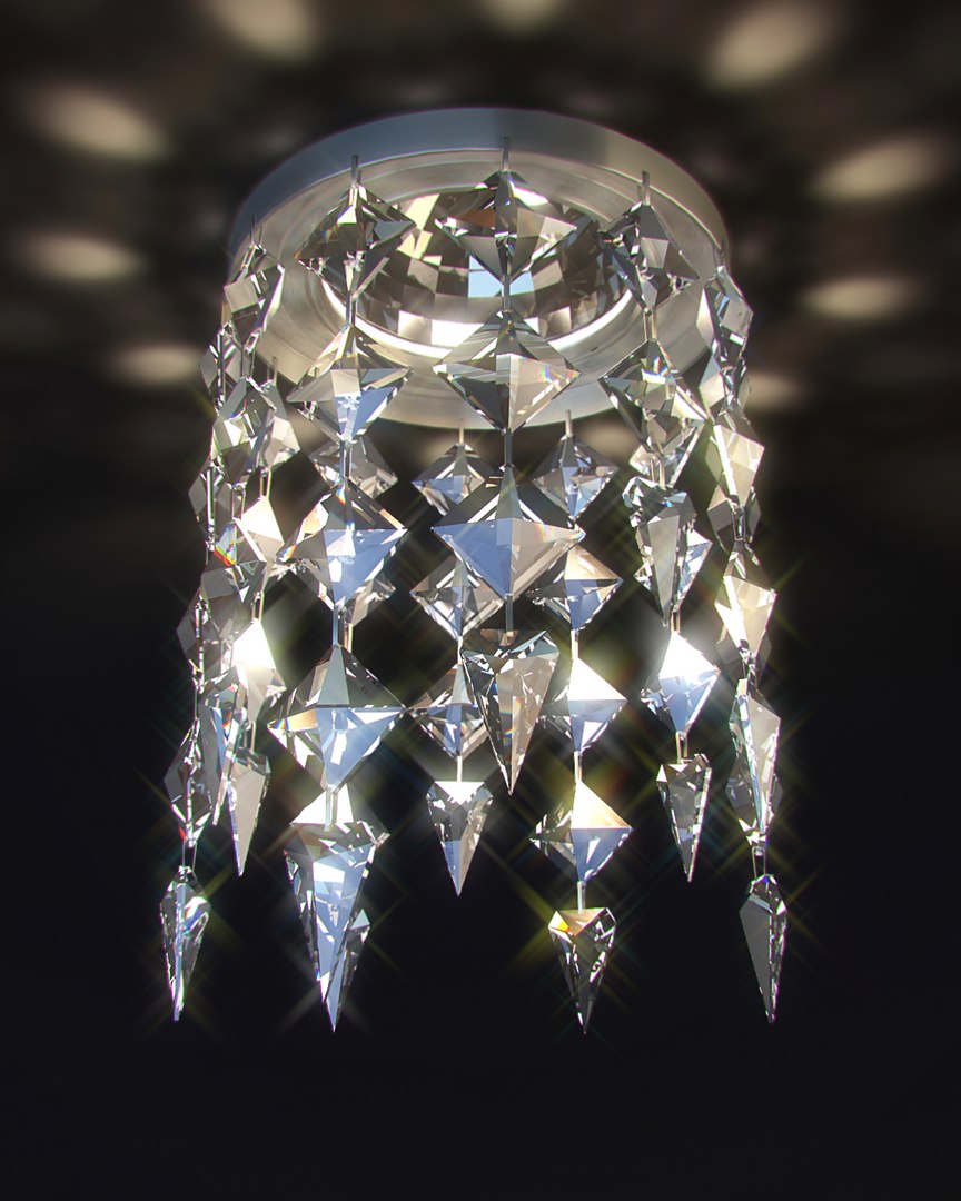 3d model ceiling halogen lamp