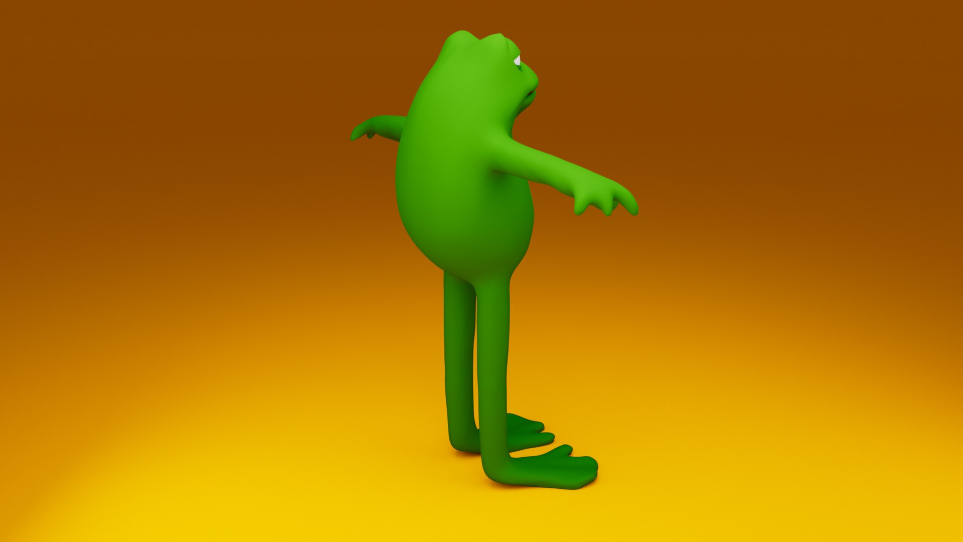 3D Hoppy Stylized Cartoon Frog Ribbit Your Way To Creative Fun Model ...