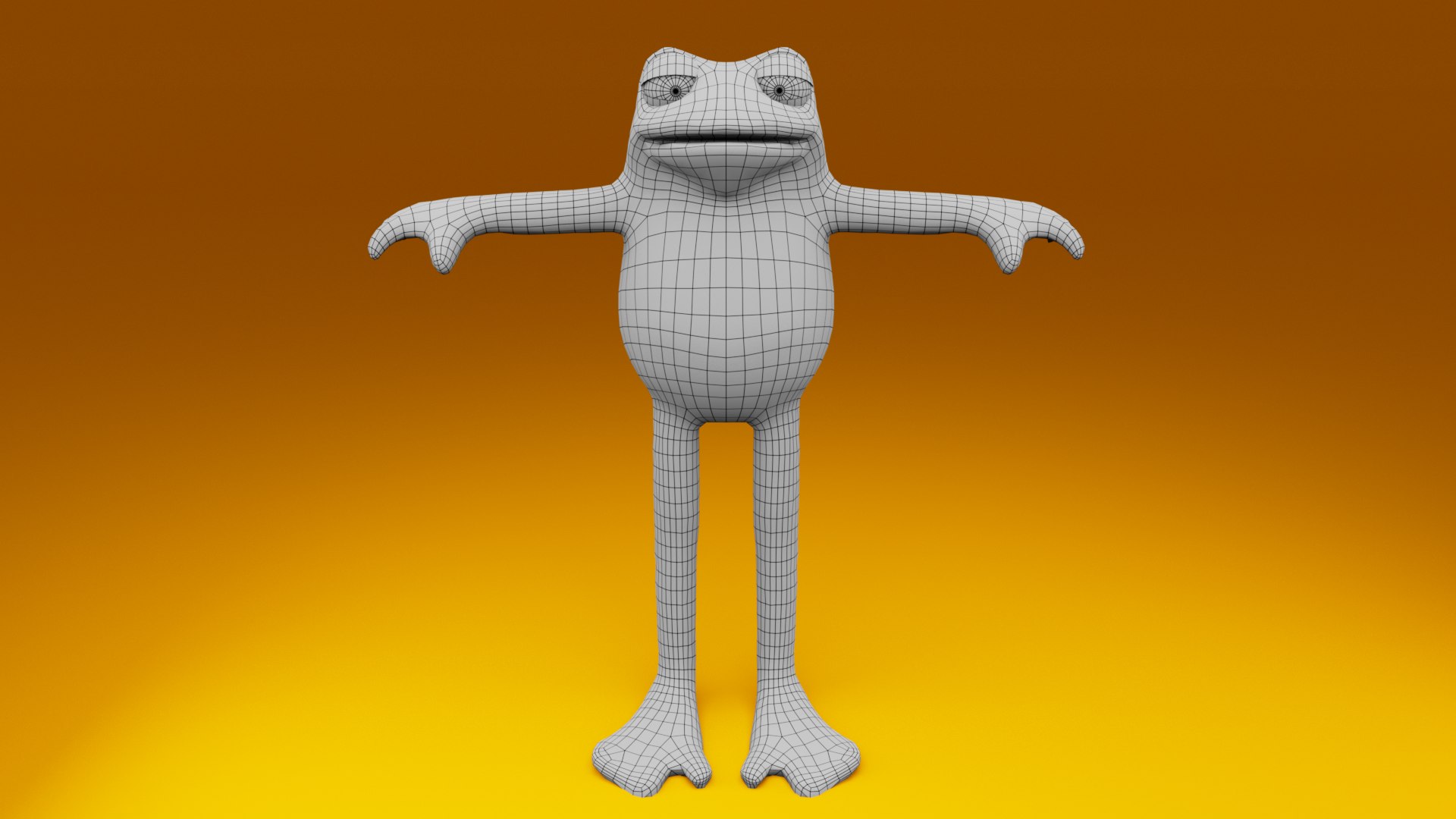 3D Hoppy Stylized Cartoon Frog Ribbit Your Way To Creative Fun Model ...