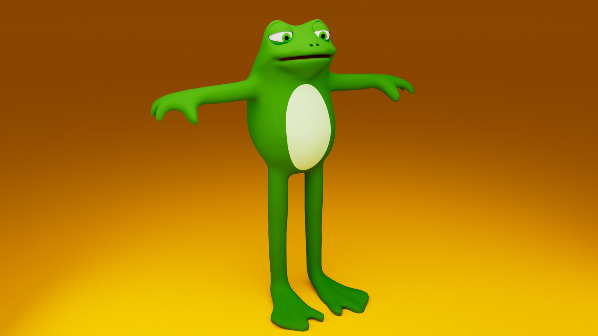 3D Hoppy Stylized Cartoon Frog Ribbit Your Way To Creative Fun Model ...