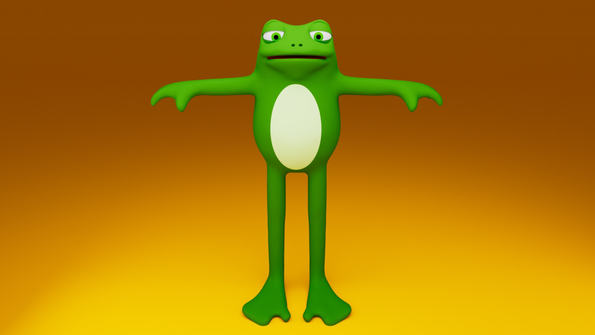 3D Hoppy Stylized Cartoon Frog Ribbit Your Way To Creative Fun Model ...