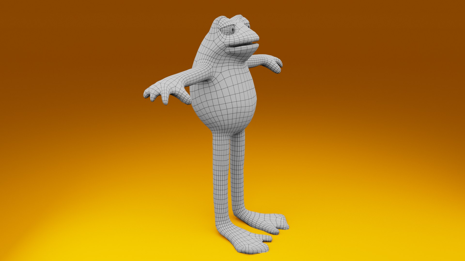 3D Hoppy Stylized Cartoon Frog Ribbit Your Way To Creative Fun Model ...