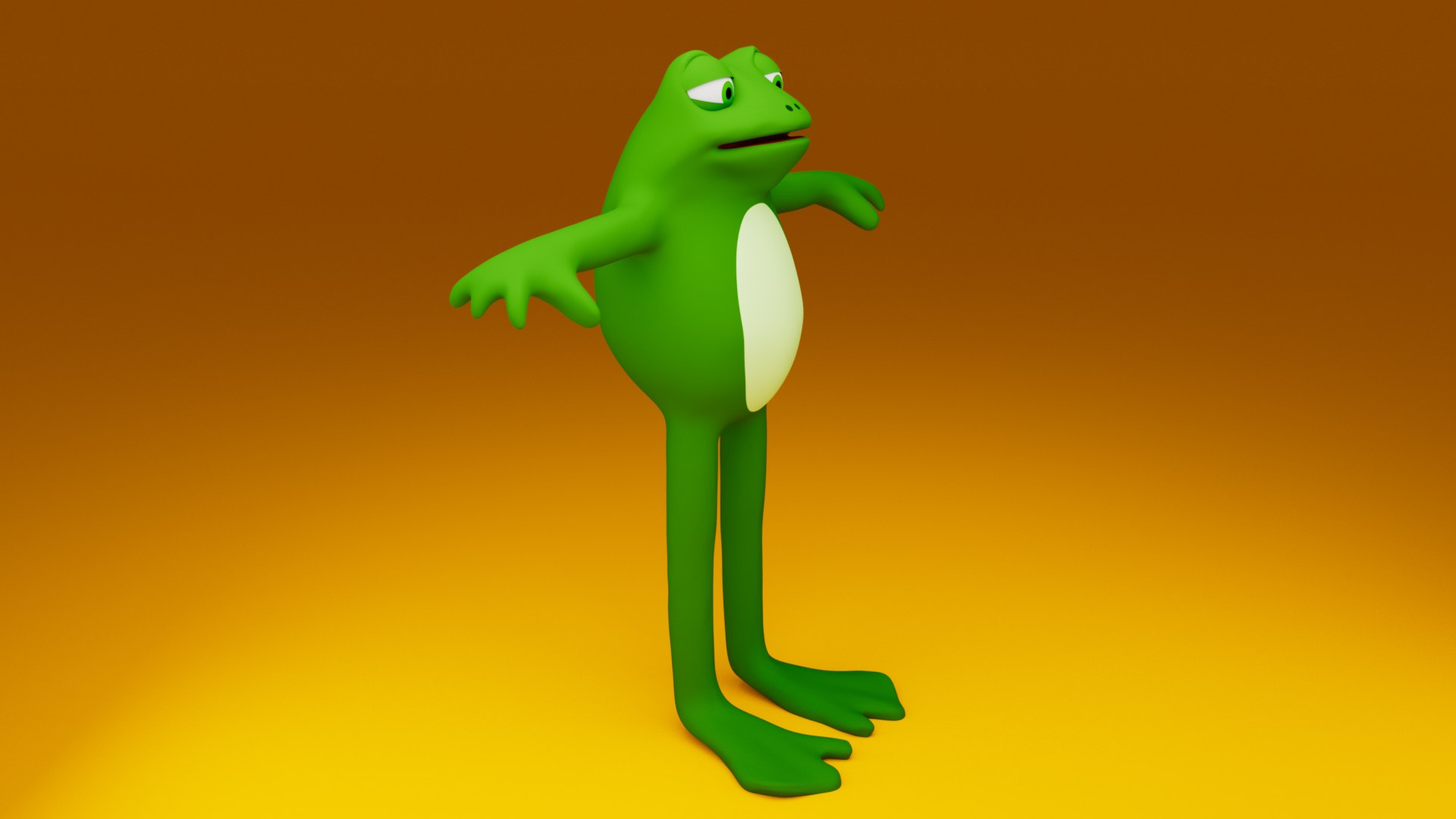 3D Hoppy Stylized Cartoon Frog Ribbit Your Way To Creative Fun Model ...