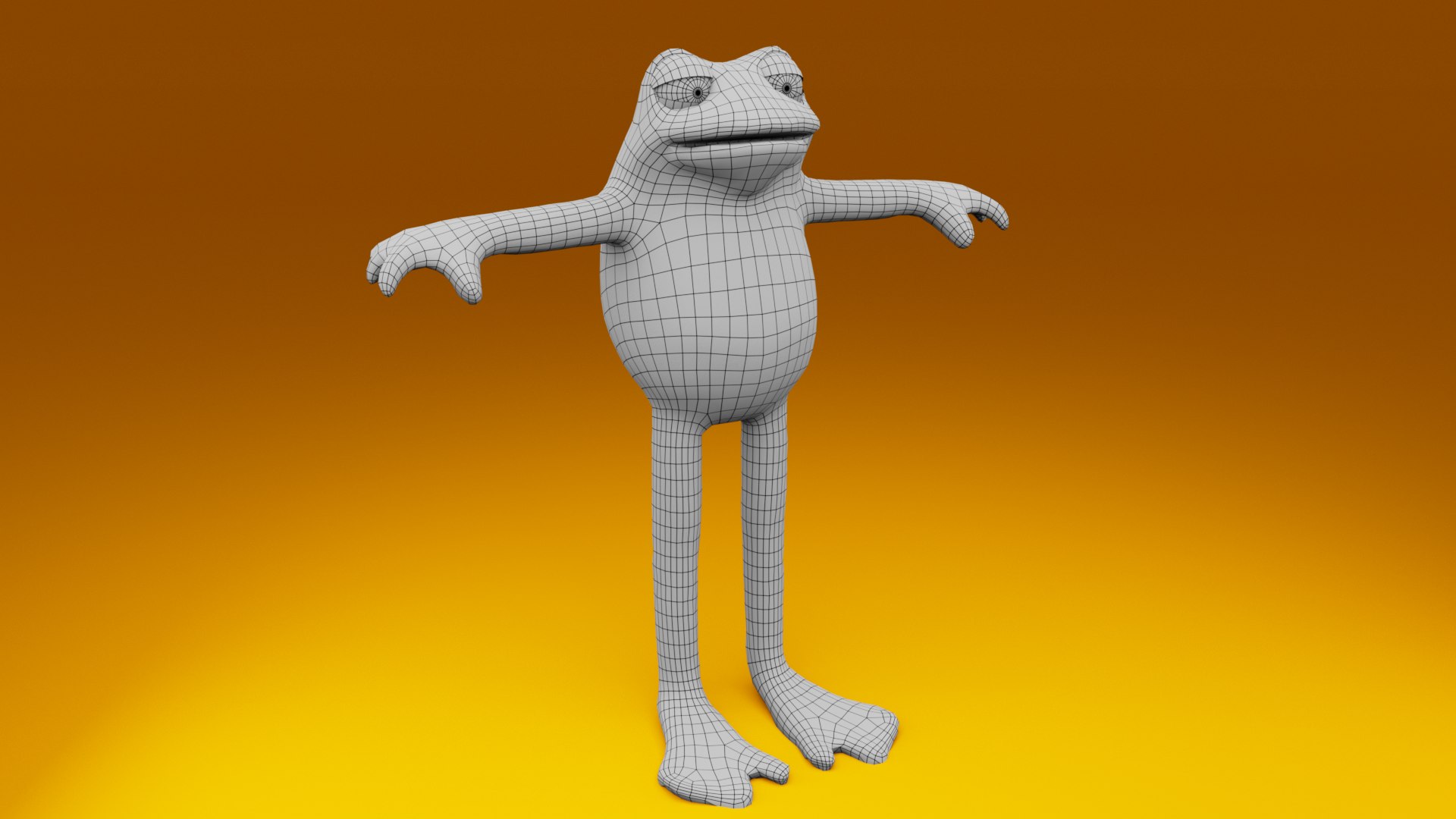 3D Hoppy Stylized Cartoon Frog Ribbit Your Way To Creative Fun Model ...