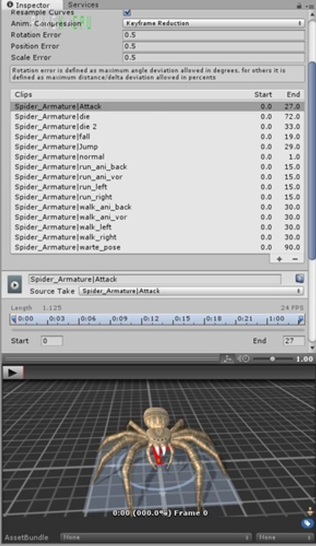 Ready Rigged Spider Blend