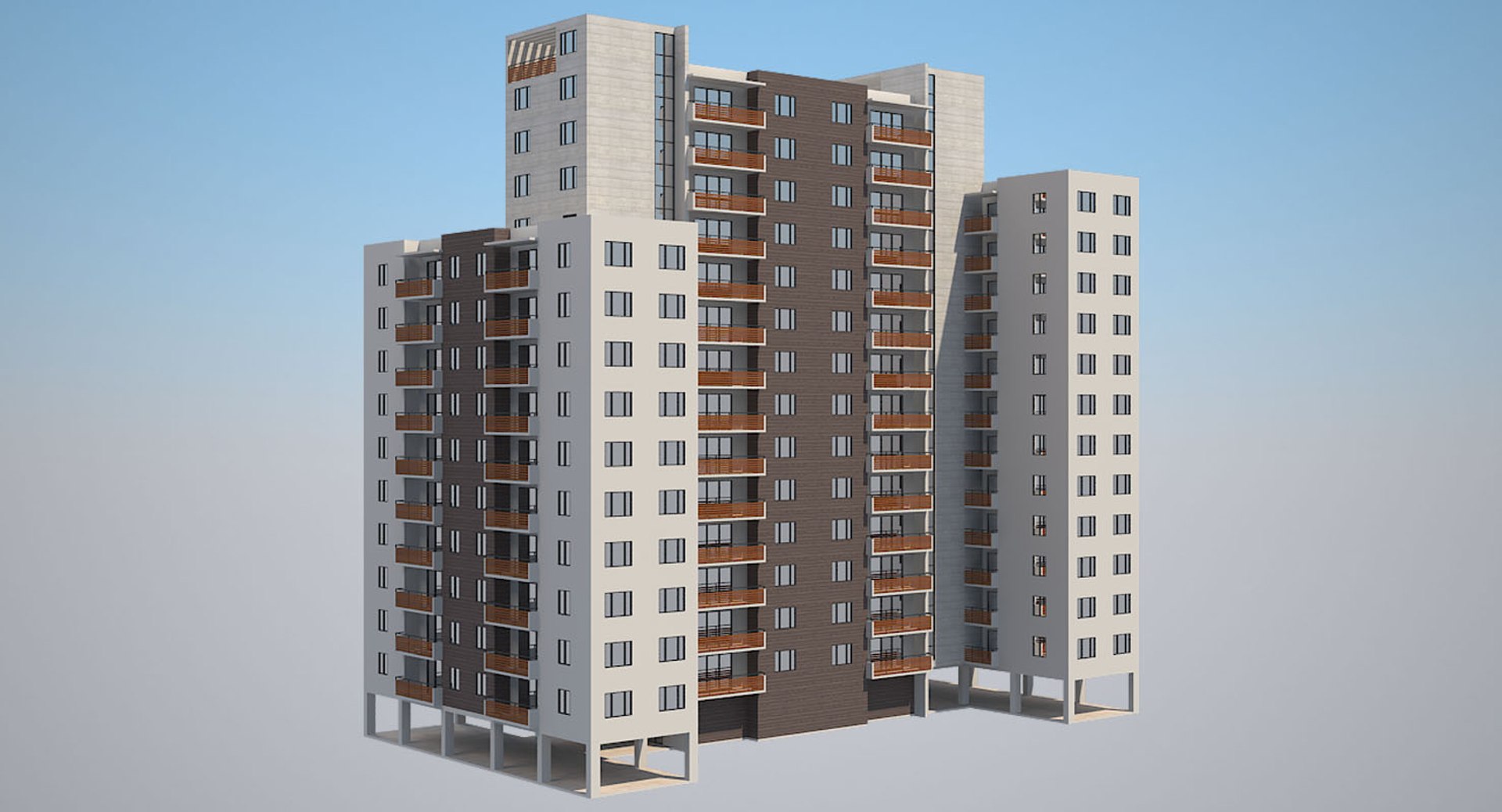 3D apartment building 24 - TurboSquid 1374151